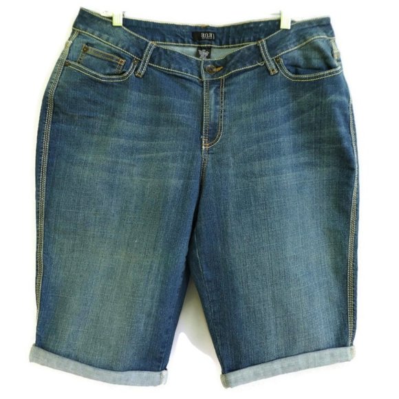 a.n.a | Shorts | Ana Jean Denim Shorts Rolled Cuff Boyfriend Bermuda 2w ...